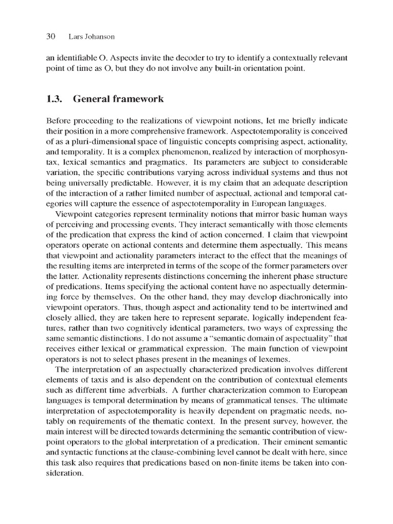 Viewpoint Operators in European Languages | PDF | Cognitive Science ...