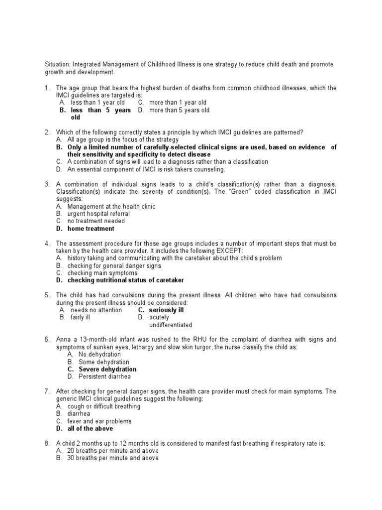 Imci Exam | PDF