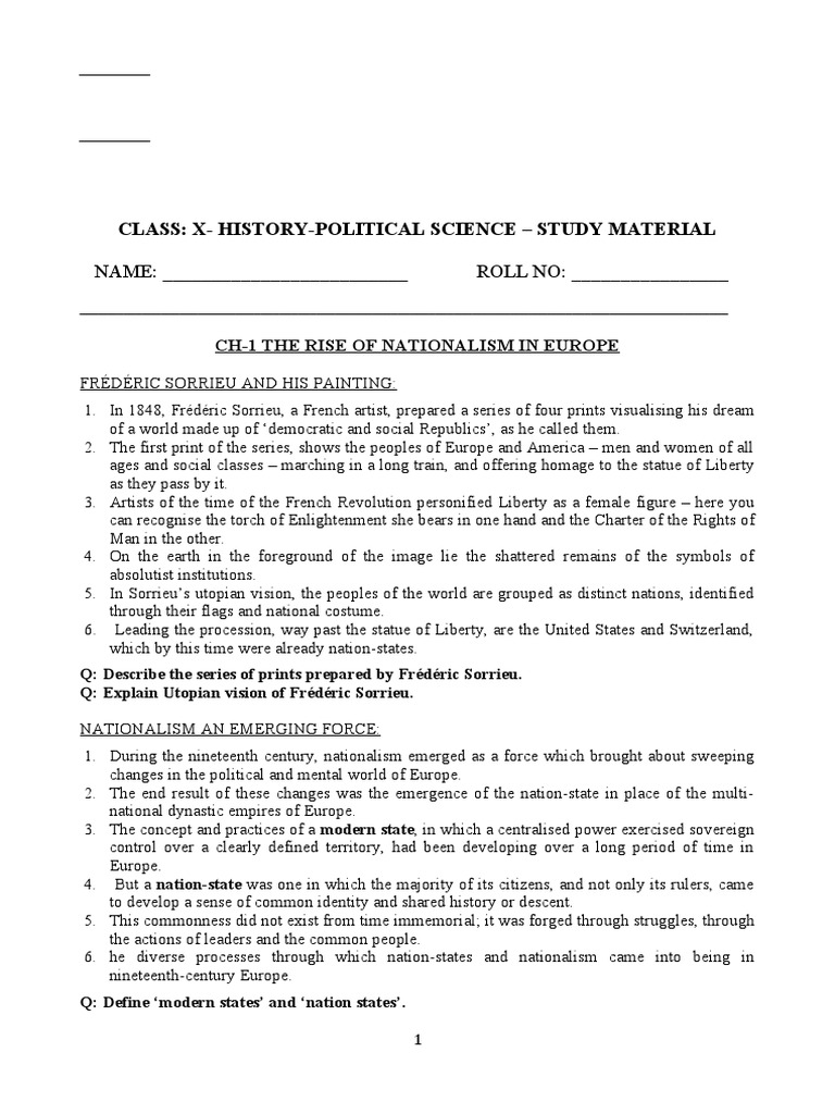 Nationalism in Europe: Key Concepts | PDF | German Empire | Kingdom Of ...