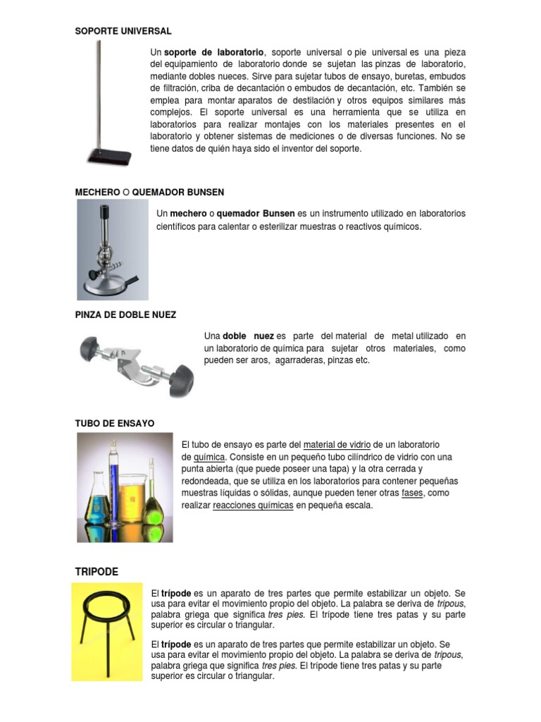 Elementos de Laboratorio | PDF | Química | Laboratorios