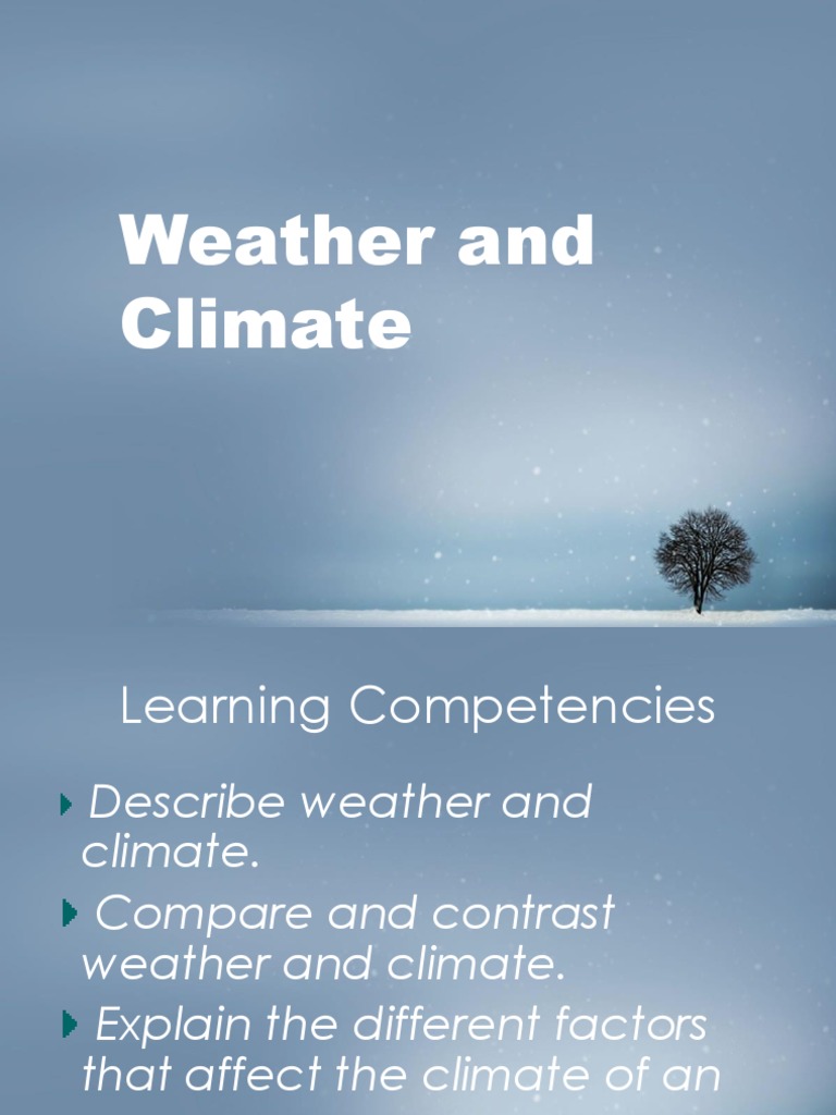 Weather and Climate | PDF