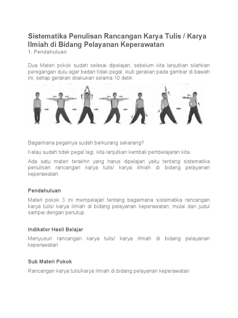 MPI 6. Pokok Materi 3. Sistematika Penulisan Rancangan Karya Tulis | PDF