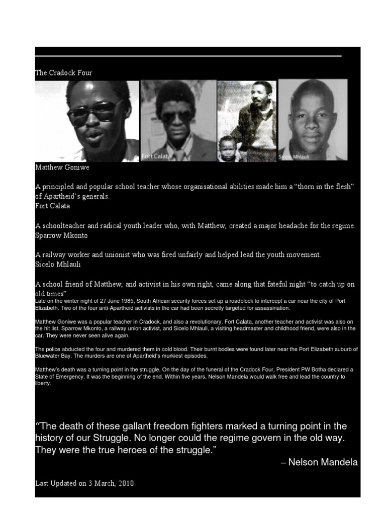 The Cradock Four | PDF