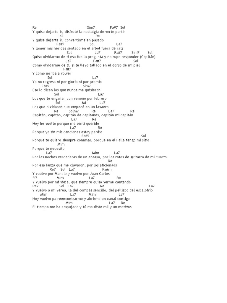Canción del Capitán | PDF | Música grabada