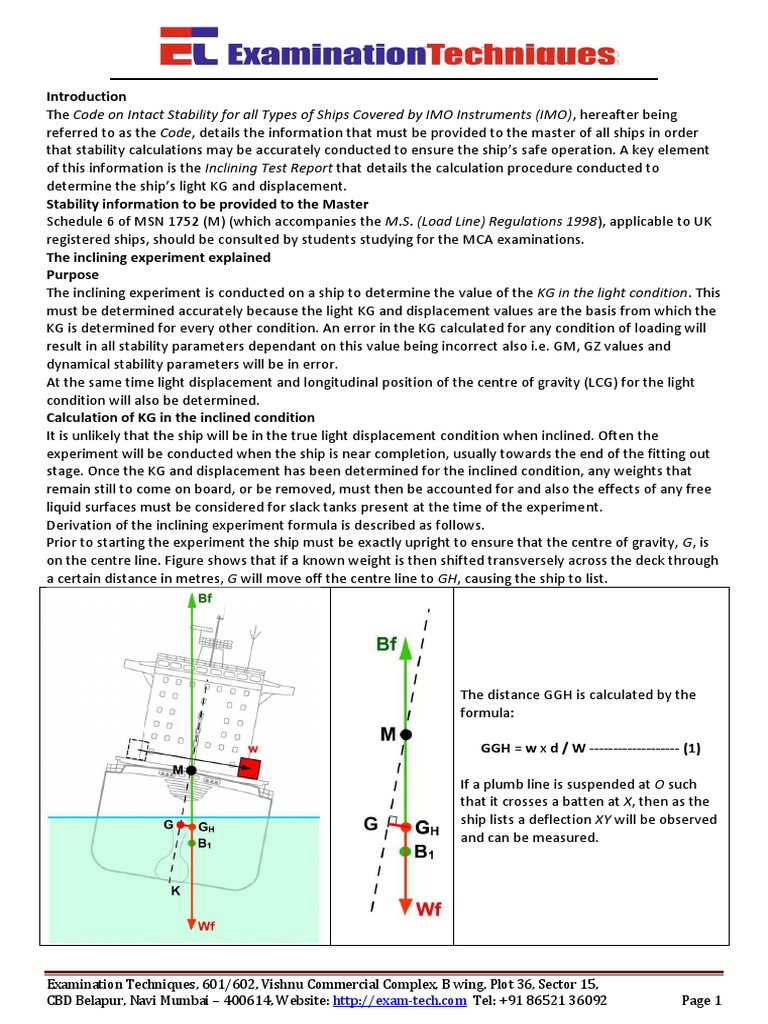 2. ET Inc Exp Notes | PDF | Ships | Pendulum
