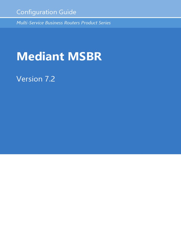 Configuring Mediant MSBR Wireless Access Configuration Guide | PDF | Wireless Lan | Wi Fi