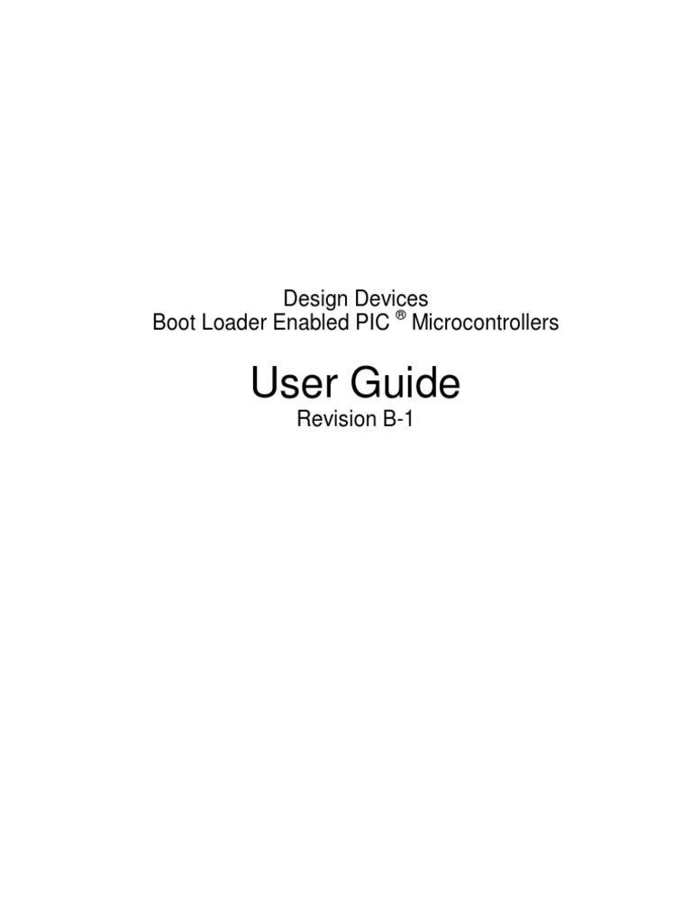 Boot Loader Enable Pic Micro Controllers Pdf Pic Microcontroller