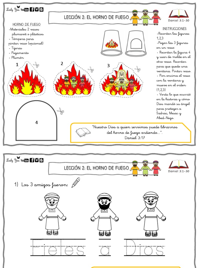 Actividad Lección2 El Horno de Fuego | PDF