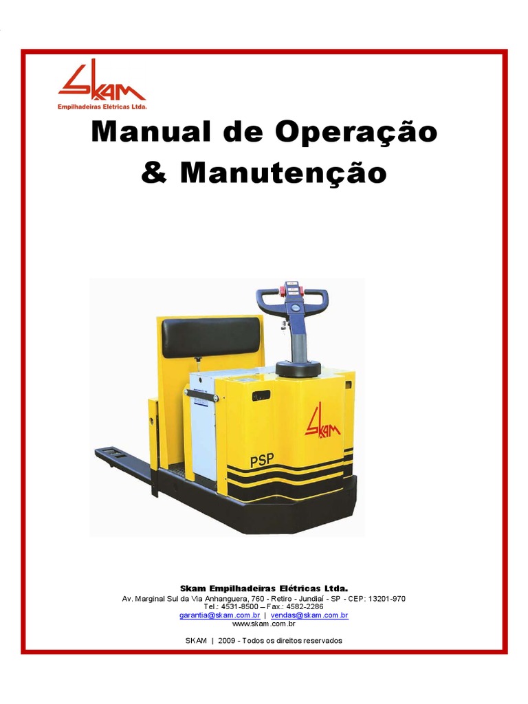 Manual - PSP - 3000 - TR-V5 - 71110309 | PDF | Freio | Motores