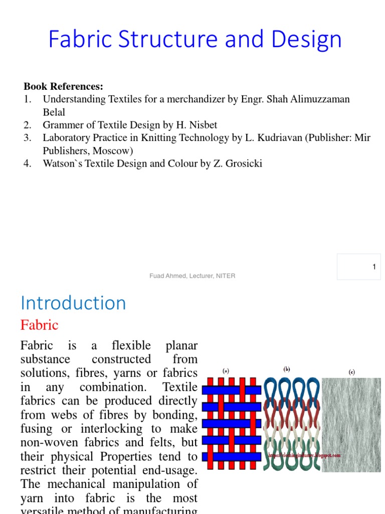 Fabric Structure and Design PPT | PDF | Weaving | Textiles