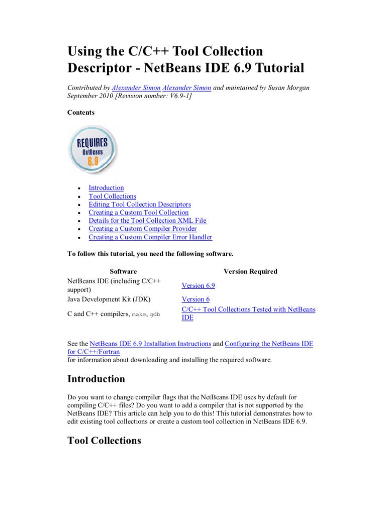 Using The C Compilers On Netbeans | PDF | Integrated Development Environment | Net Beans