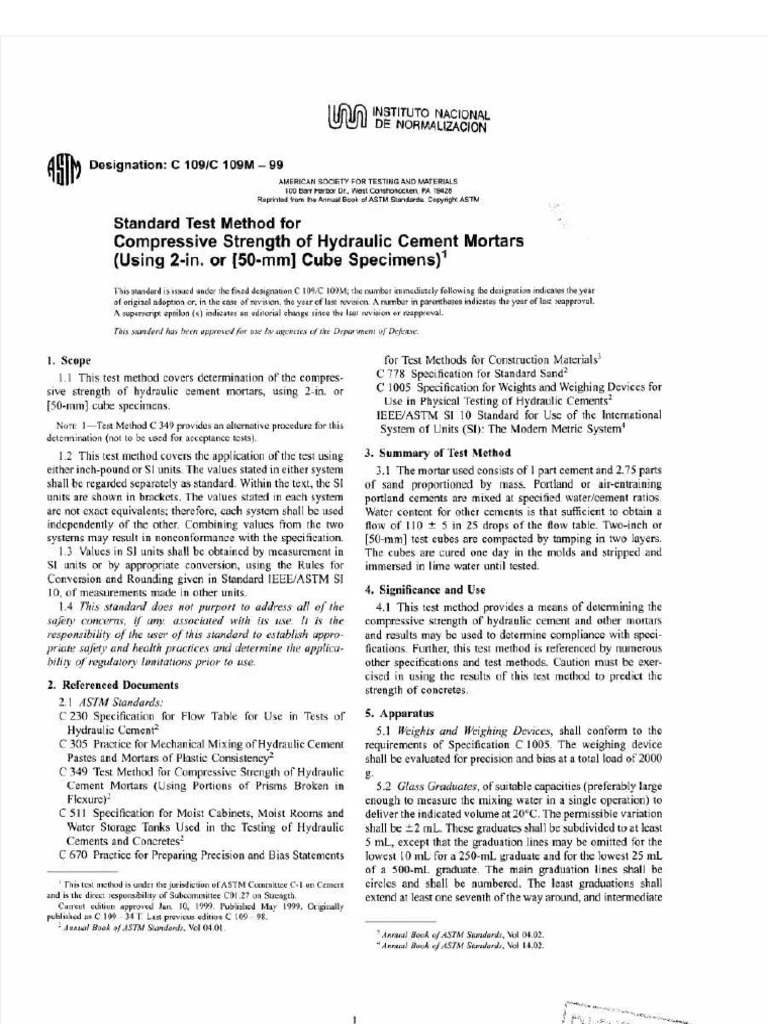 PDF Astm c109 Compress | PDF
