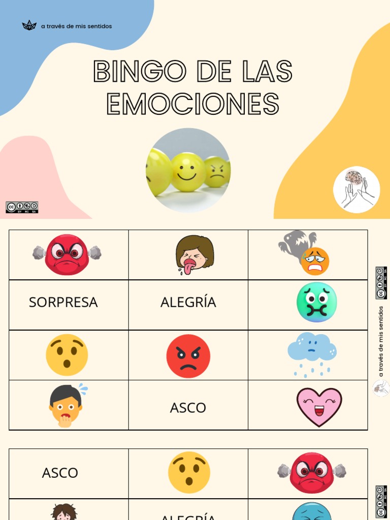 Bingo de Las Emociones | PDF
