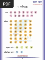 Hindi Barakhadi Chart in English PDF - DOWNLOAD | PDF