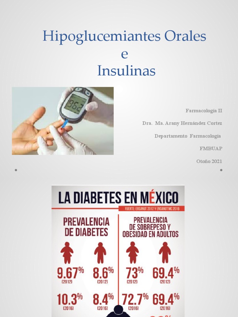 4.3 Hipoglucemiantes Orales e Insulinas 2021 | PDF | Insulina ...