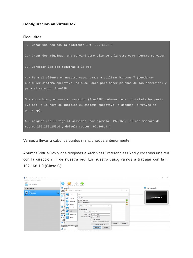 Manual de Instalación de Servicios | PDF | Dirección IP | ciberespacio