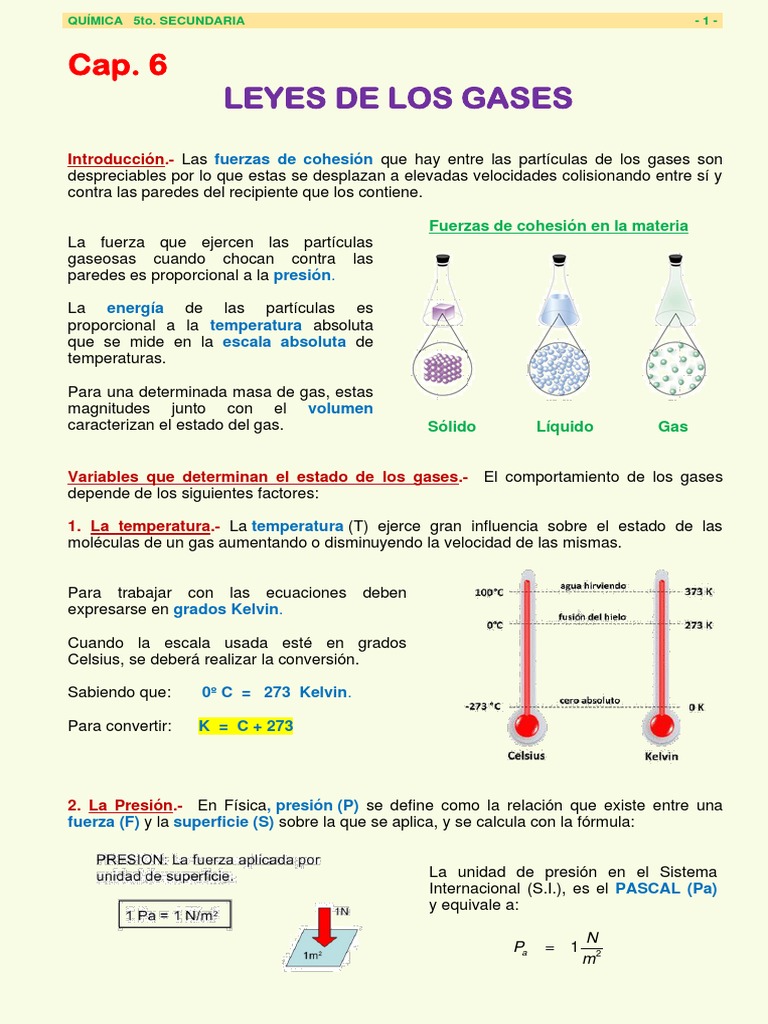 Gases | PDF | Gases | Mole (Unidad)
