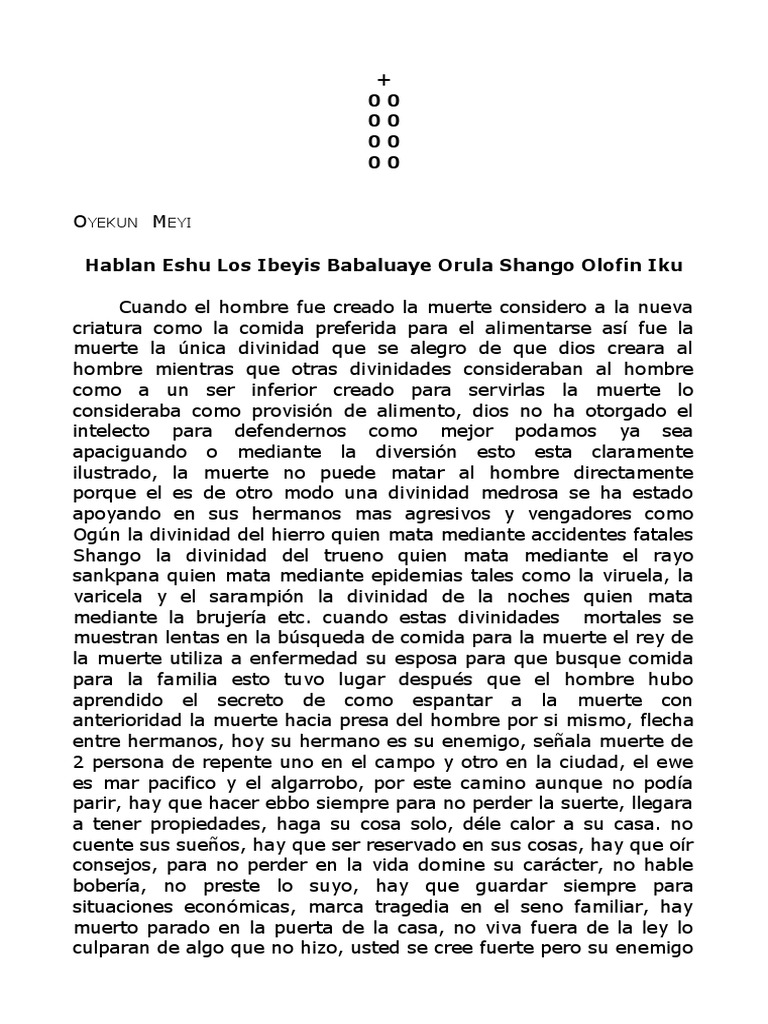 Oyekun Meyi-1 | PDF | Muerte