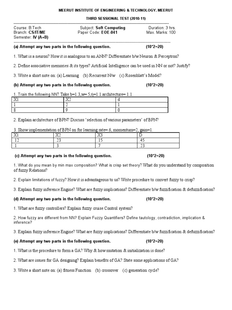 3rd Sessional Paper of Soft | PDF | Teaching Methods & Materials ...