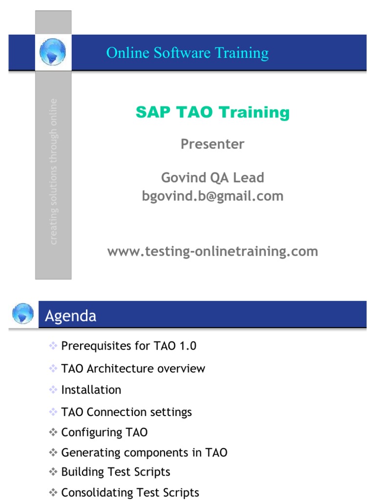SAP TAO 2.0 Live | PDF | Library (Computing) | Image Scanner