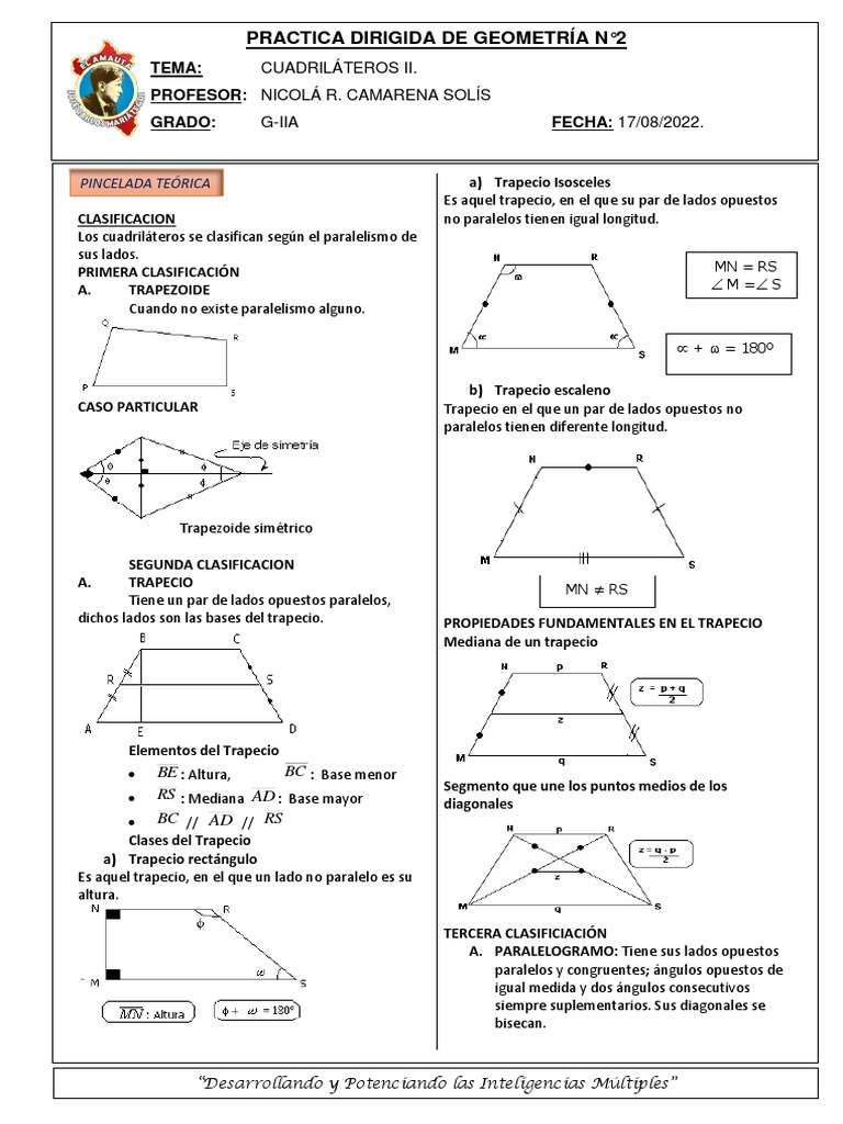 PD2 G Iia | PDF | Geometría del plano euclidiano | Matemática Elemental
