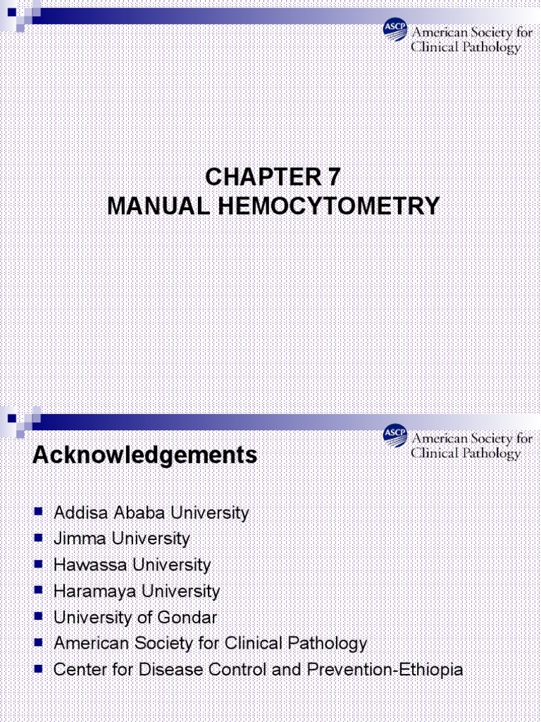 Hema I Chapter 7 - Hemocytometry | PDF | White Blood Cell | Medicine