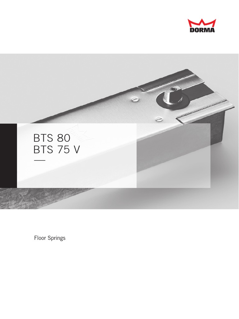 Bts 80 Bts 75 V - : Floor Springs | Download Free PDF | Door ...