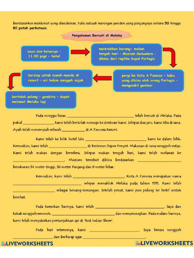Latihan PT3 - Karangan Pendek | PDF