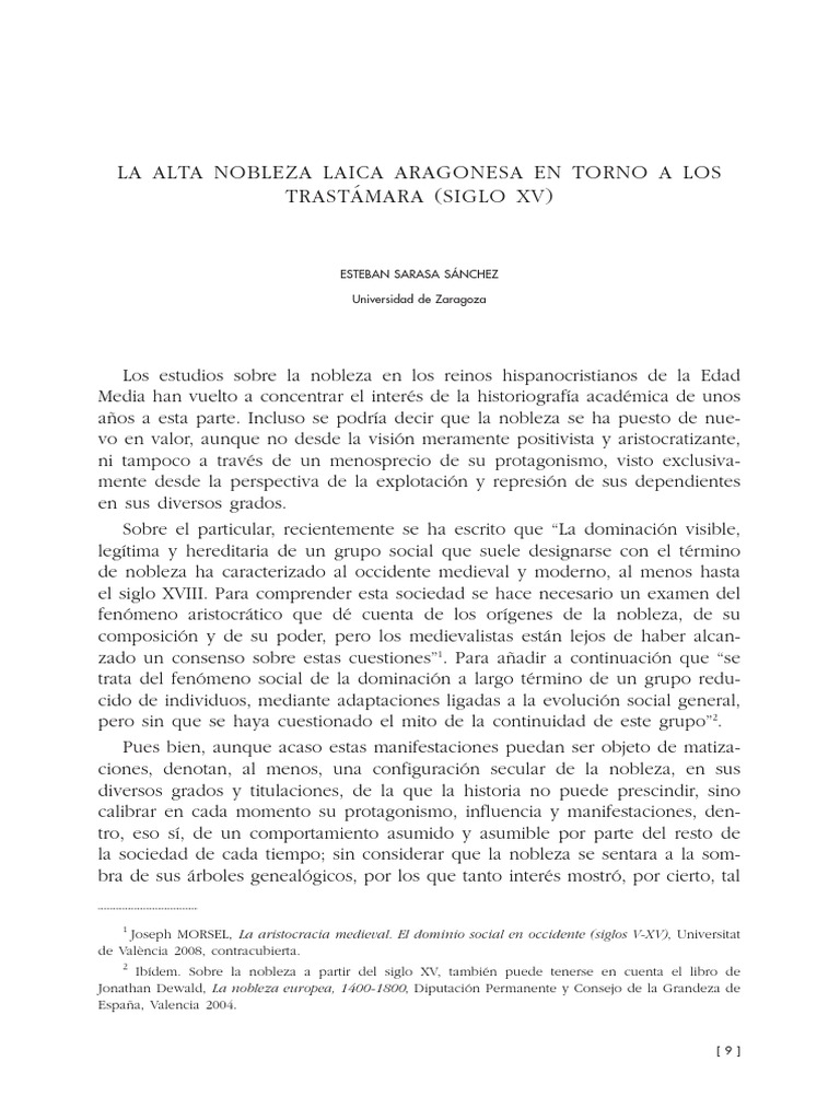 La Alta Nobleza Laica en Torno A Los Trastamara | PDF | Nobleza ...