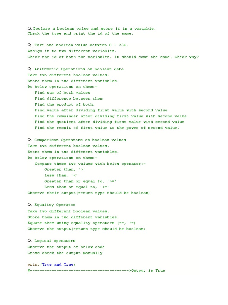 Boolean Assignment | PDF | Boolean Data Type | Theoretical Computer Science Boolean Assignment | PDF | Boolean Data Type | Theoretical Computer Science