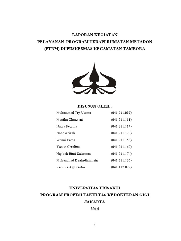 Makalah Puskes Metadon NEW1 | PDF