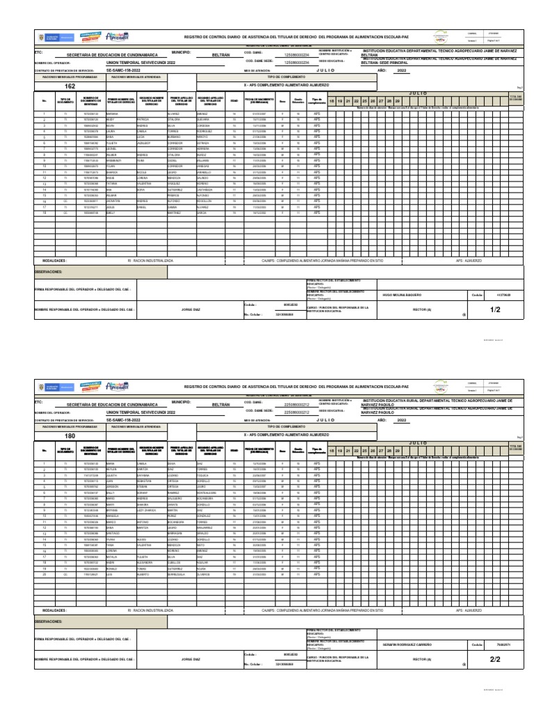 PLANILLAS V.1 JULIO Segm. 2 JORGE DIAZ | PDF | Ciencias Políticas ...