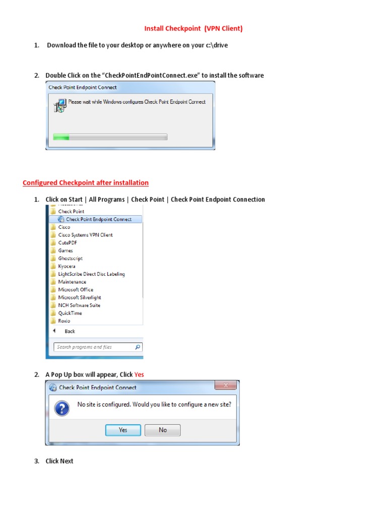 Install Checkpoint | PDF