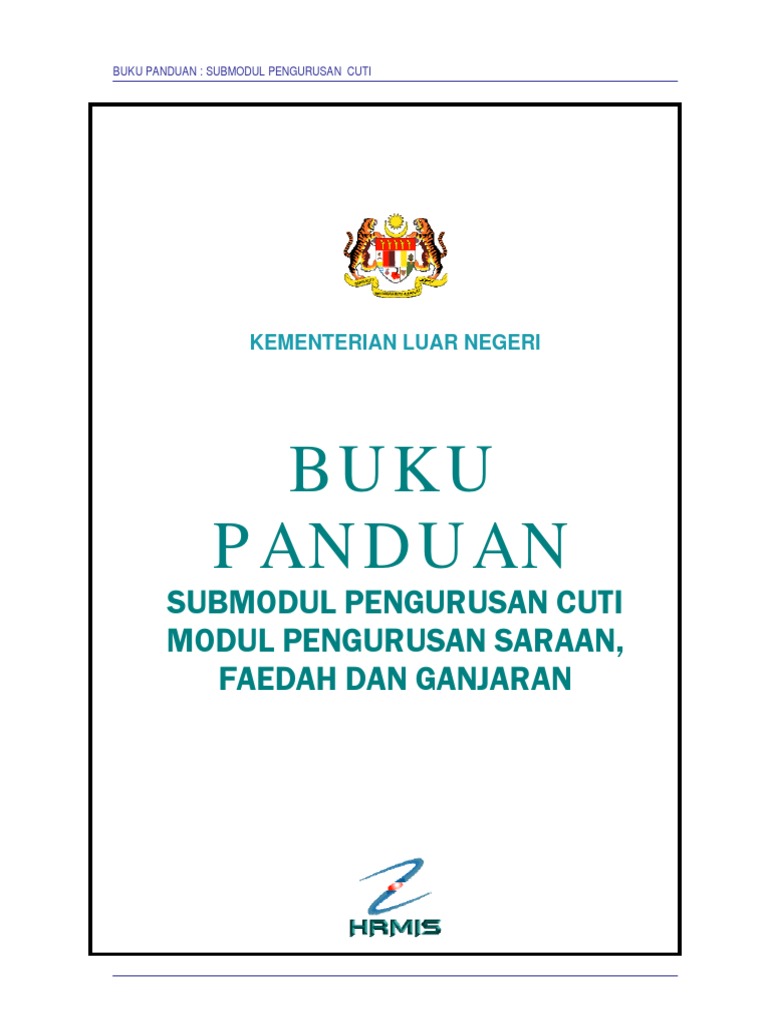 Panduan Pengurusan Cuti Guru | PDF