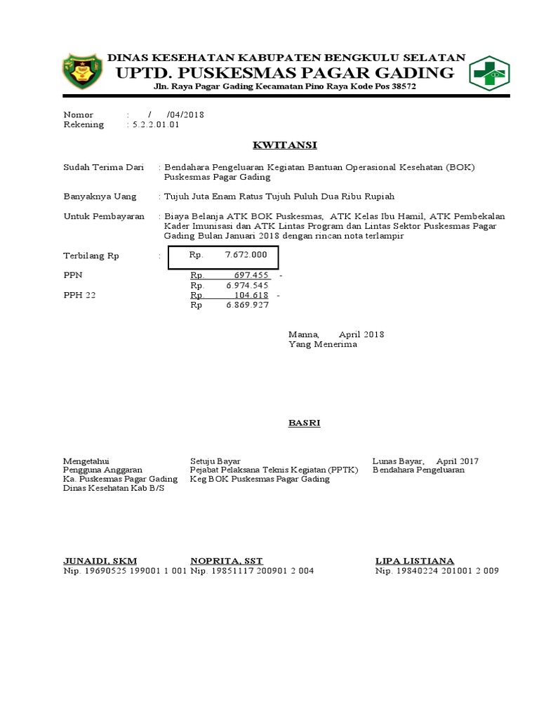 Nota Pesanan ATK | PDF