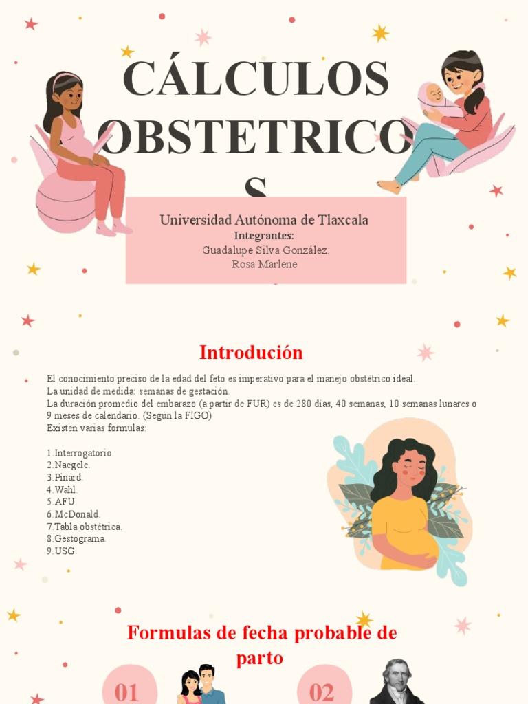 Calculos Obstetricos | PDF | El embarazo | Especialidades Medicas