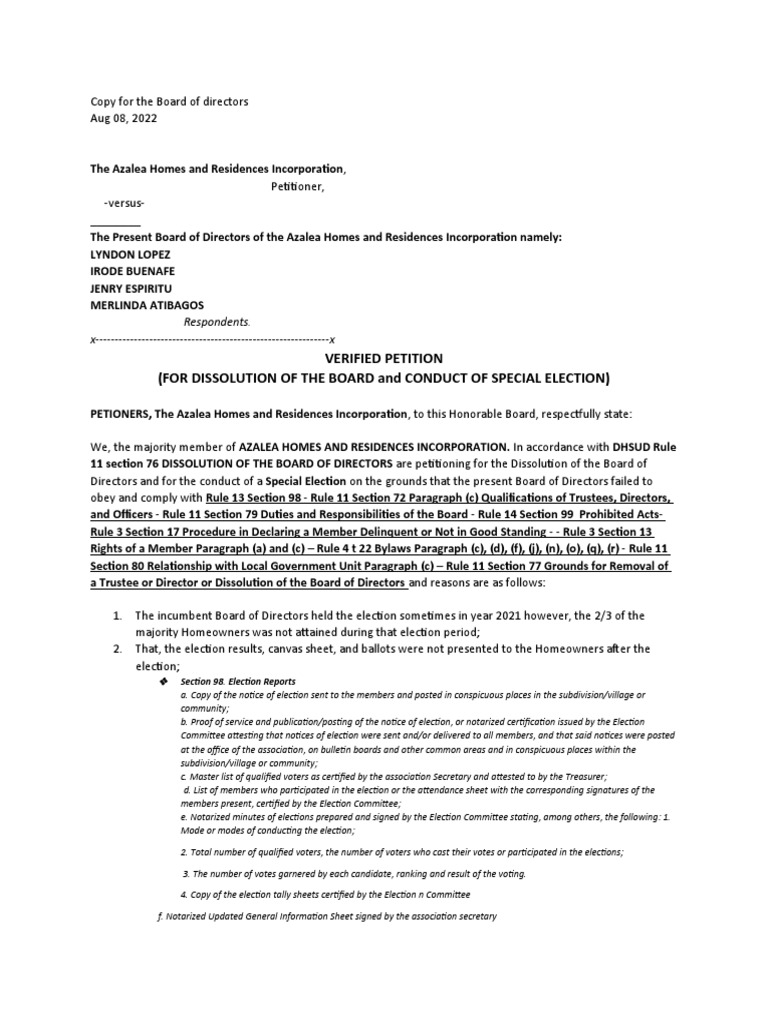 Copy of the BOD1 | PDF | Board Of Directors | By Law
