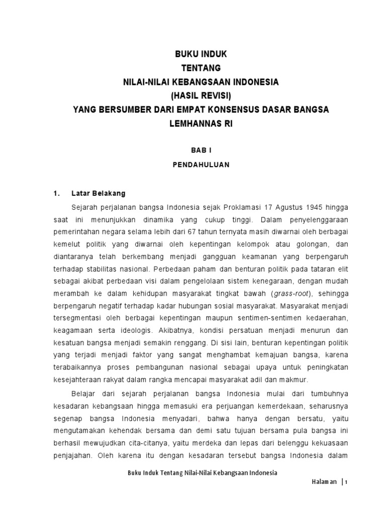 Buku Induk 4 Konsensus Dasar Bangsa | PDF