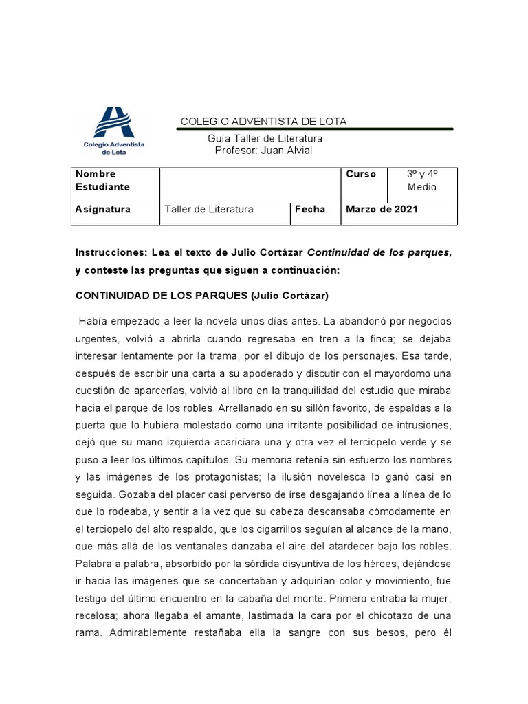 Continuidad de Los Parques | PDF