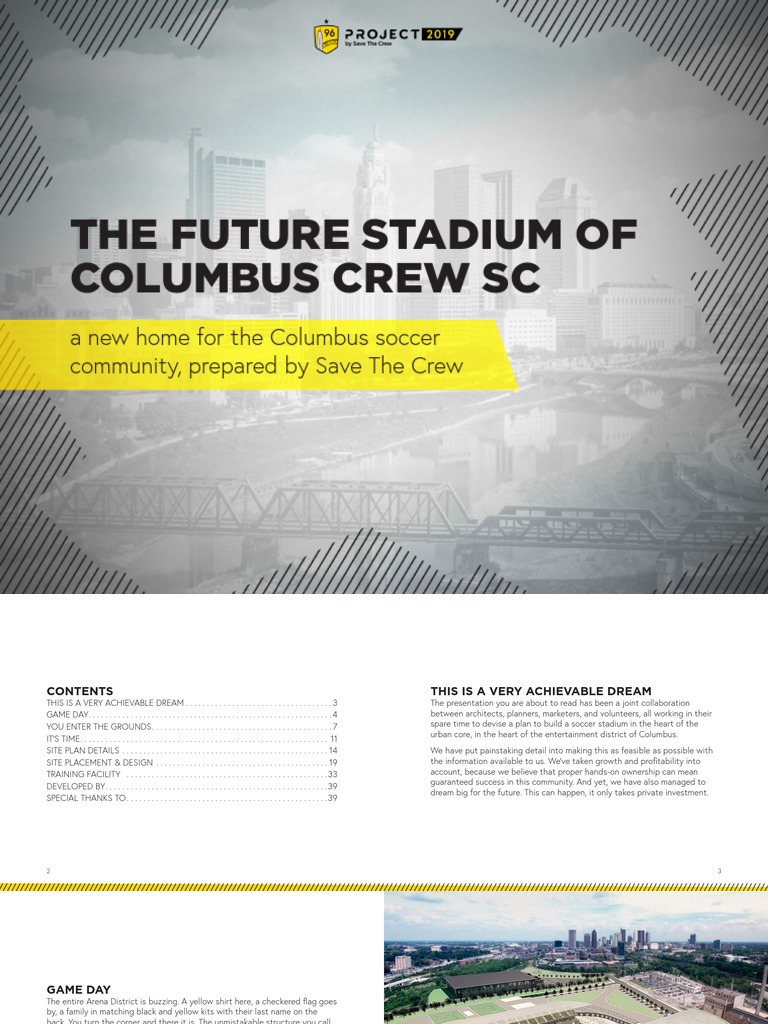 Save The Crew - Stadium Proposal | PDF | Infrastructure | Stadium