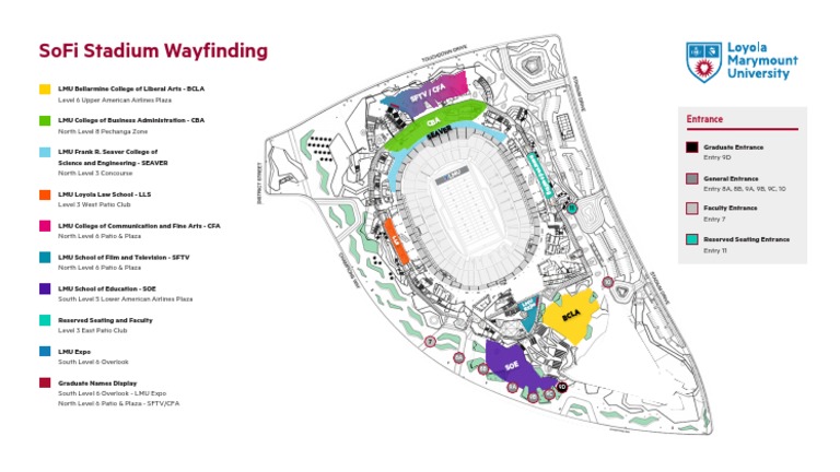 2021 Comm SoFi Stadium Map General FINAL | PDF