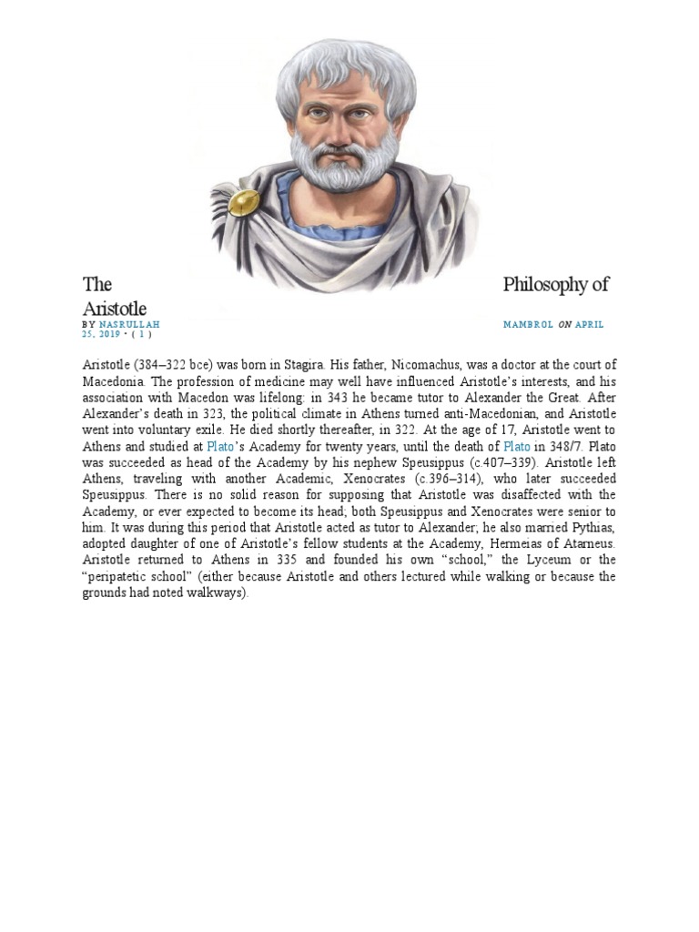 The Philosophy of Aristotle | PDF | Louis Pasteur | Science
