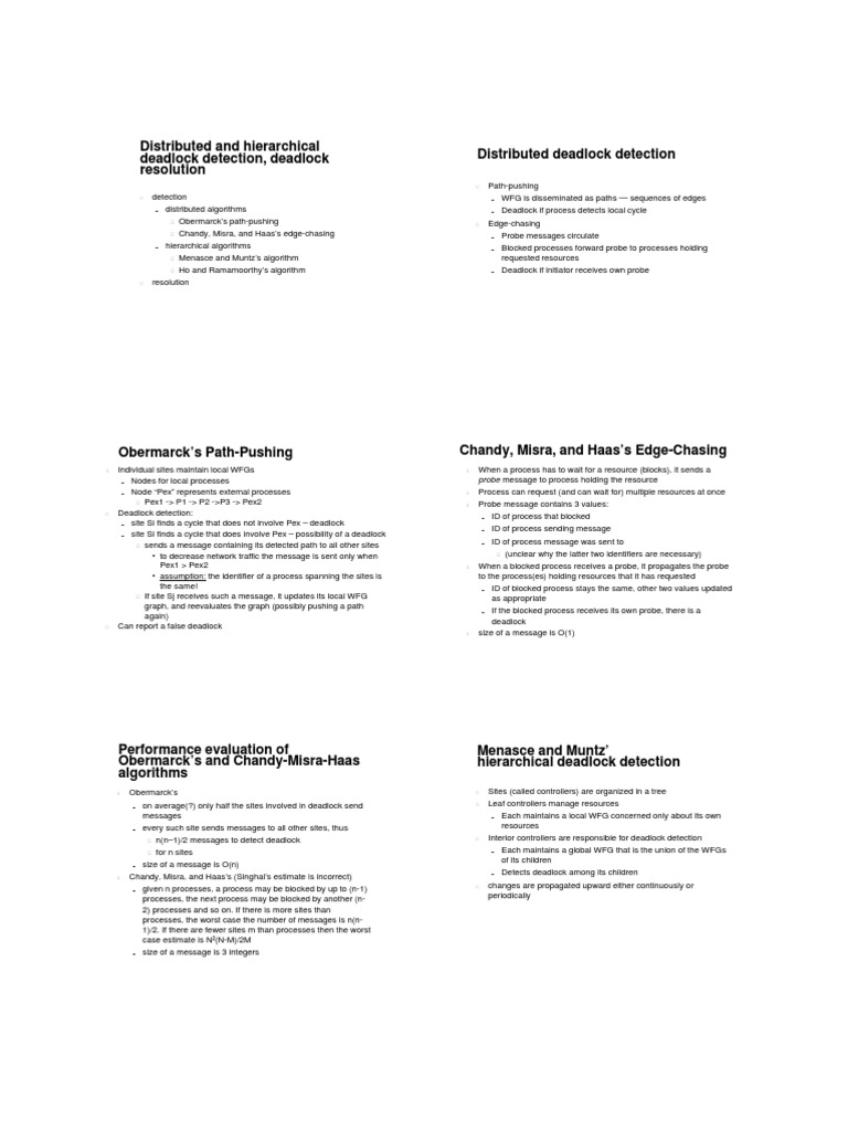 L 10 Deadlocks 2 | PDF | Algorithms | Theoretical Computer Science