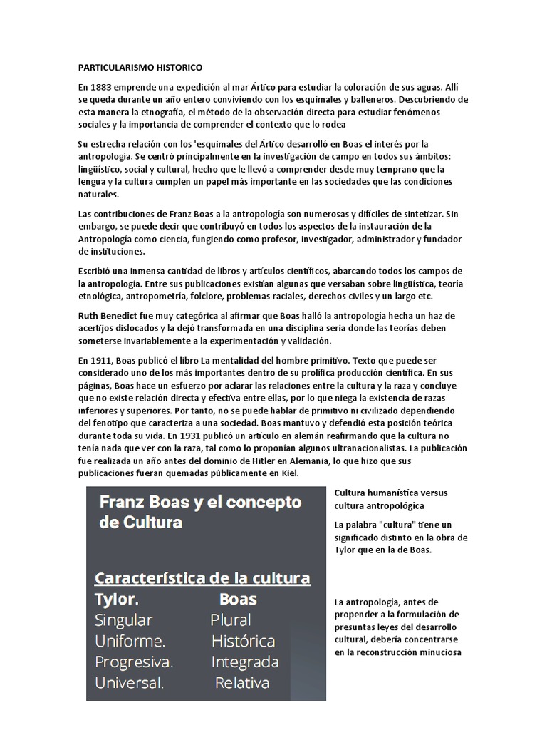 Particularismo Historico | PDF | Antropología | Science