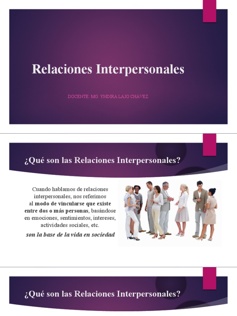 Relaciones Interpersonales | PDF | Relaciones interpersonales | Amor