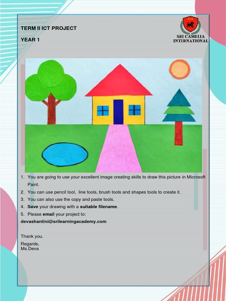Year 1 ICT Project Instructions | PDF