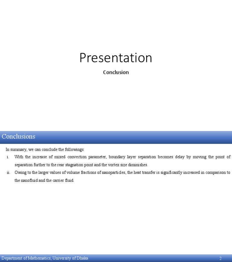 Presentation Conclusion | PDF