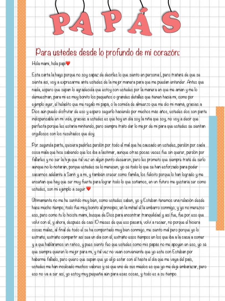 Carta A Mami-Papi | PDF