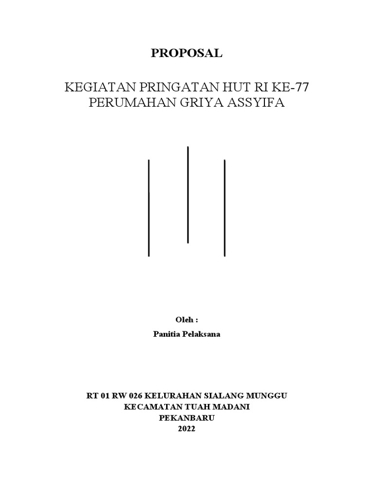 Proposal 17 Agusts Perumahan | PDF