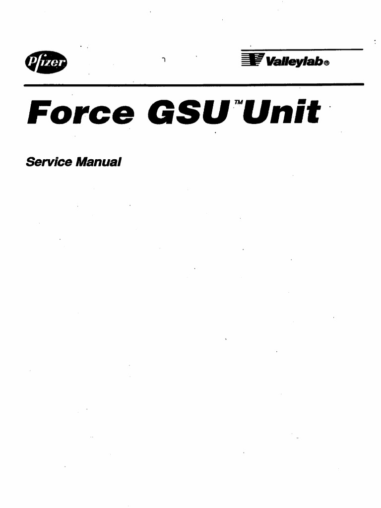 Force GSU Unit: QJ ) We Valleylab | PDF | Electrical Connector ...